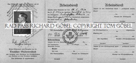 Reichsarbeitsdienst – Richard Goebel